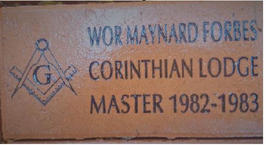 Masonic Sidewalk Brick Project- – Corinthian Lodge A.F. & A.M.